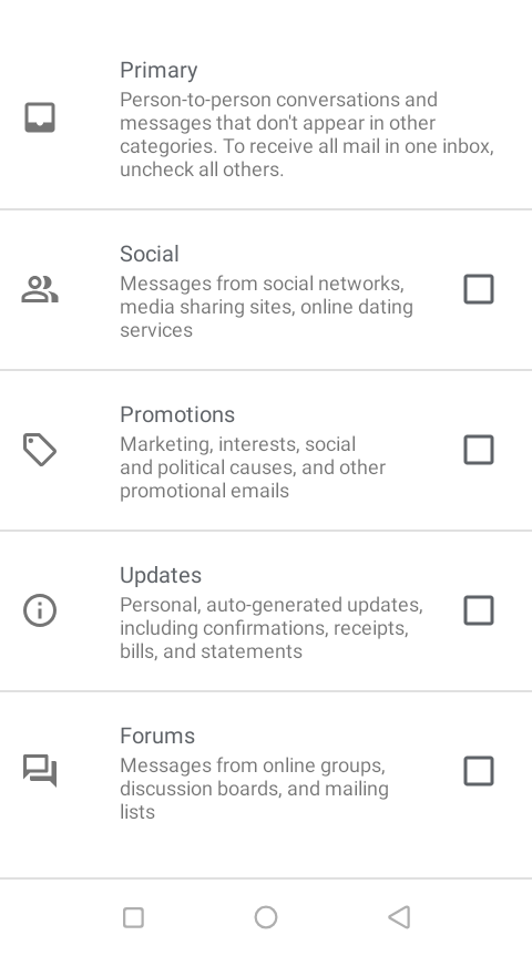 How To Remove Tab Categories In Gmail About Device