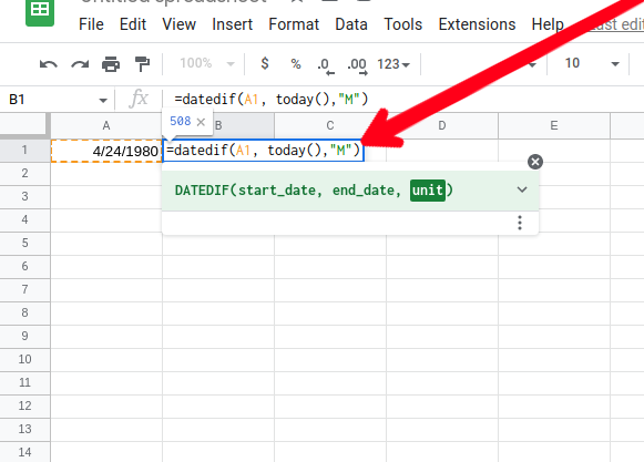 How To Calculate Age From Birthdate In Google Sheets About Device