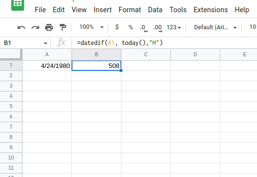How To Calculate Age From Birthdate In Google Sheets About Device
