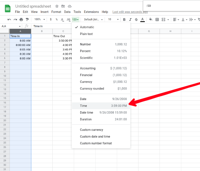How to Calculate Time in Google Sheets • About Device
